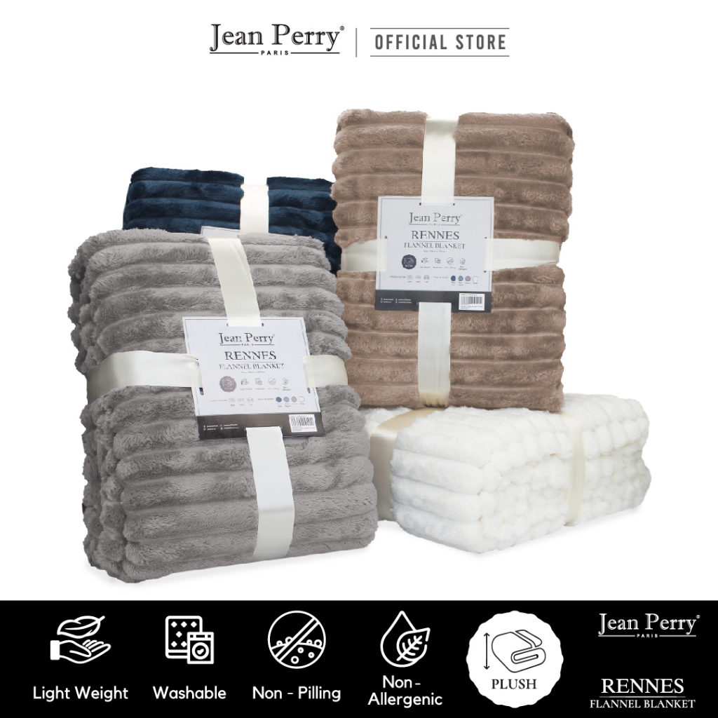 Jean Perry Rennes Flannel Blanket | Shopee Malaysia