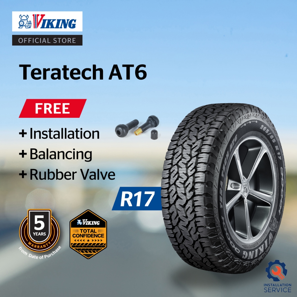 Viking Teratech AT6 R17 265/65 (with installation) | Shopee Malaysia