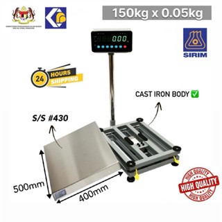 FWE WATERPROOF / 150kg 300kg CAST IRON BODY HEAVY DUTY/ Timbang Digital ...