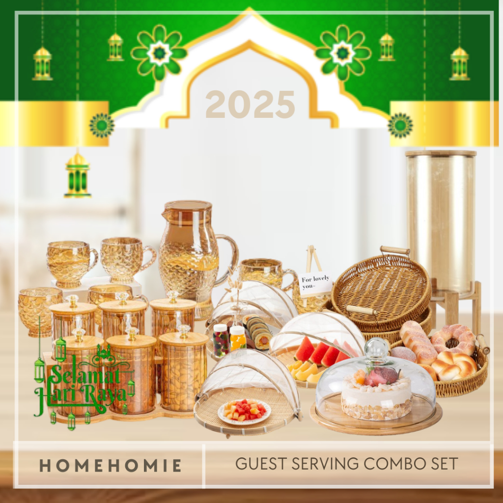 [HARI RAYA 2025] Homehomie Hari Raya 2025 Combo Deal Set of 6 Glass Jar ...
