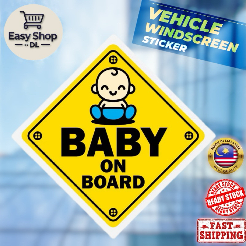 Baby on Board Car Sticker Baby Car Sticker Safety Kids Child in Car ...