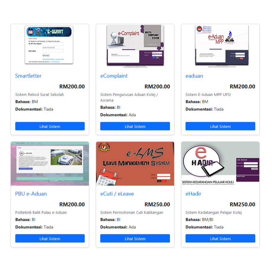 FYP / Sistem FYP / Source Code Sistem PHP MySQL (Final Year Project ...