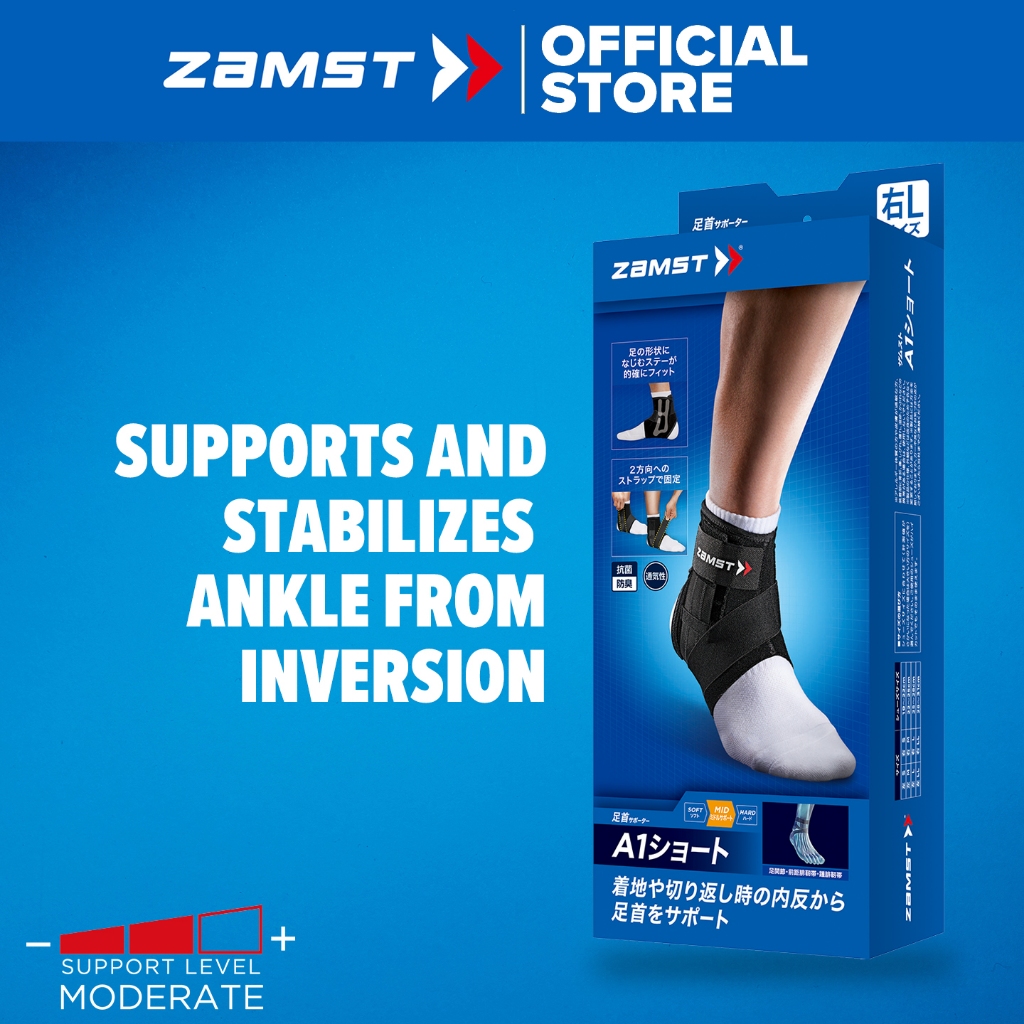 ZAMST A1 Short LEFT (Ankle Brace Support) | Shopee Malaysia