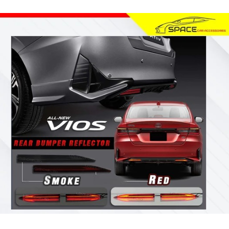 Toyota Vios 2022-2023 Facelift LED Rear Bumper Reflector LED Light Rear ...