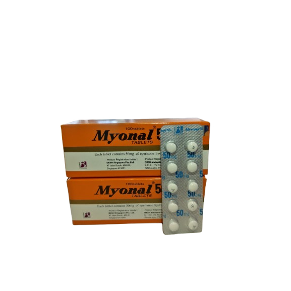 MYONAL TABLET 50MG (100 TABLETS) – MELEGAKAN SENGAL & TEKANAN OTOT ...