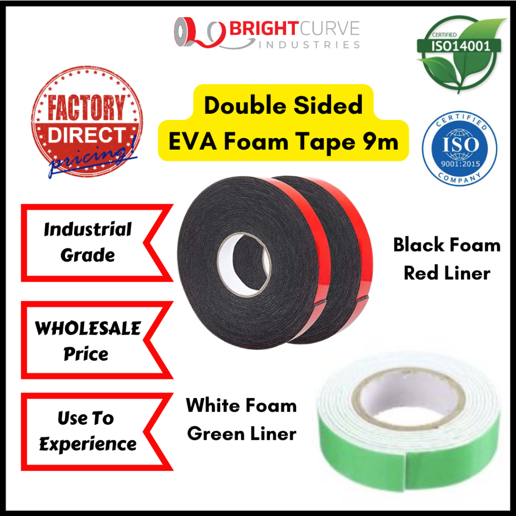 Premium Double Sided EVA Foam Tape 12mm / 18mm / 24mm | Shopee Malaysia