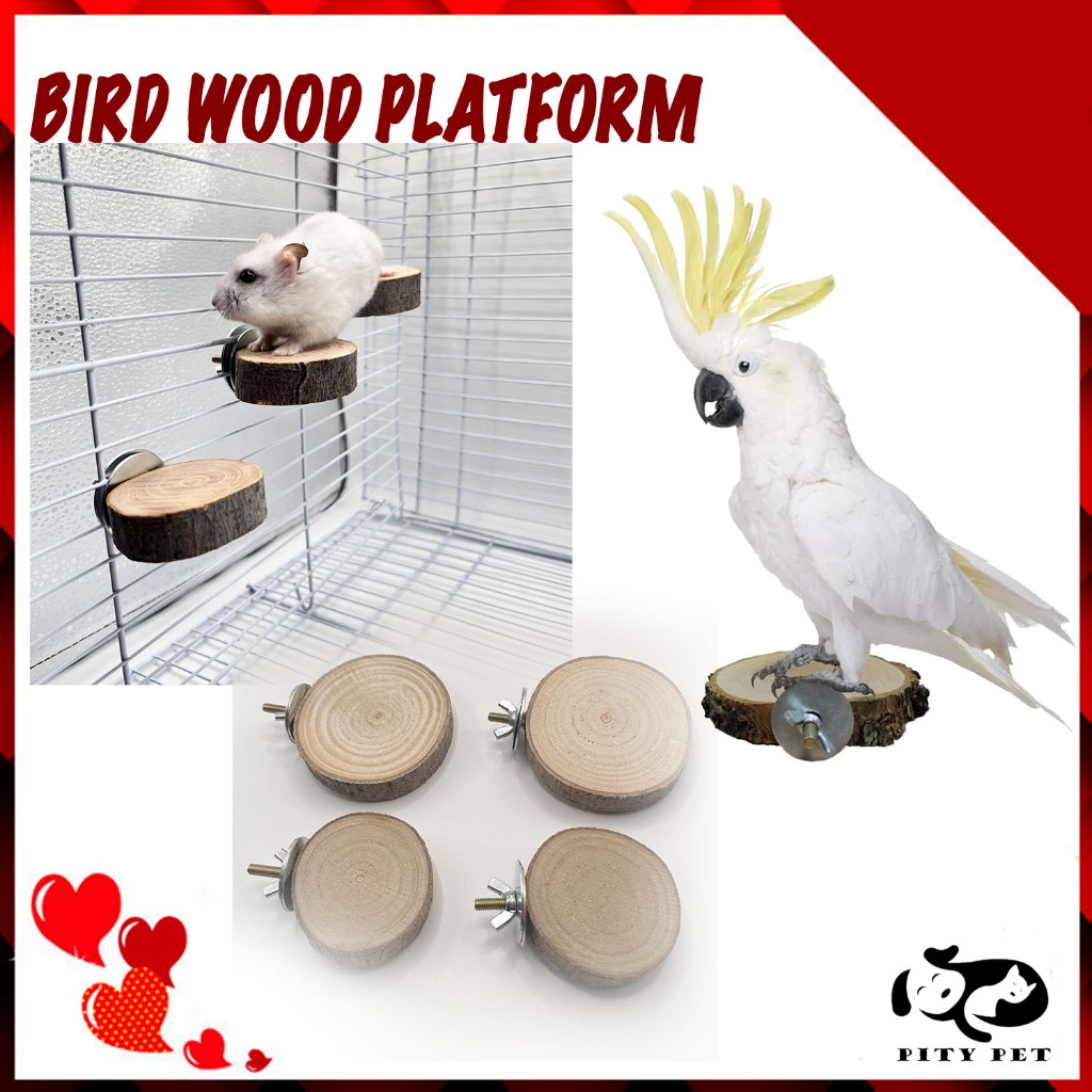 Small Animal Wood Platform / Bird Platform Round Wood Series / Small ...