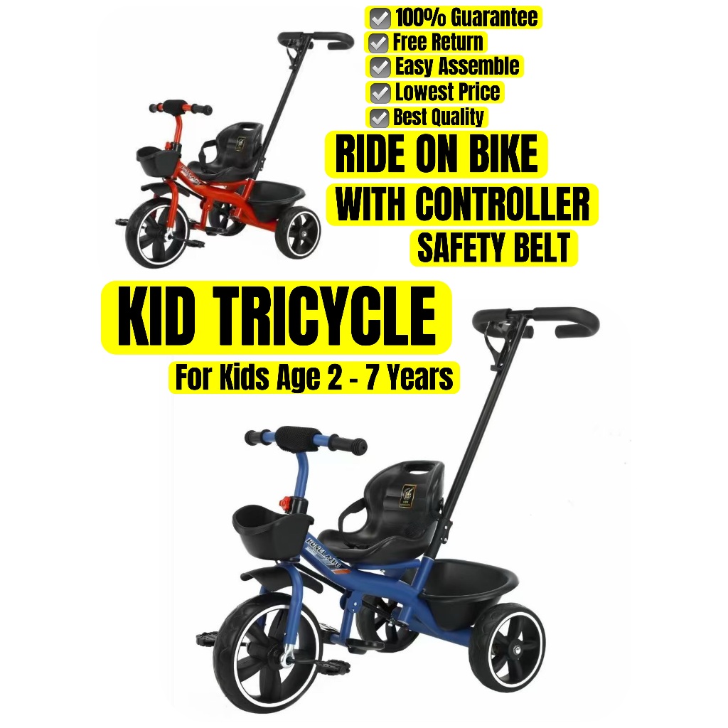 80% CBU SIAP PASANG KIDS UMUR 1 - 5 YEARS TAHUN TRICYCLE 3 WHEELS ...