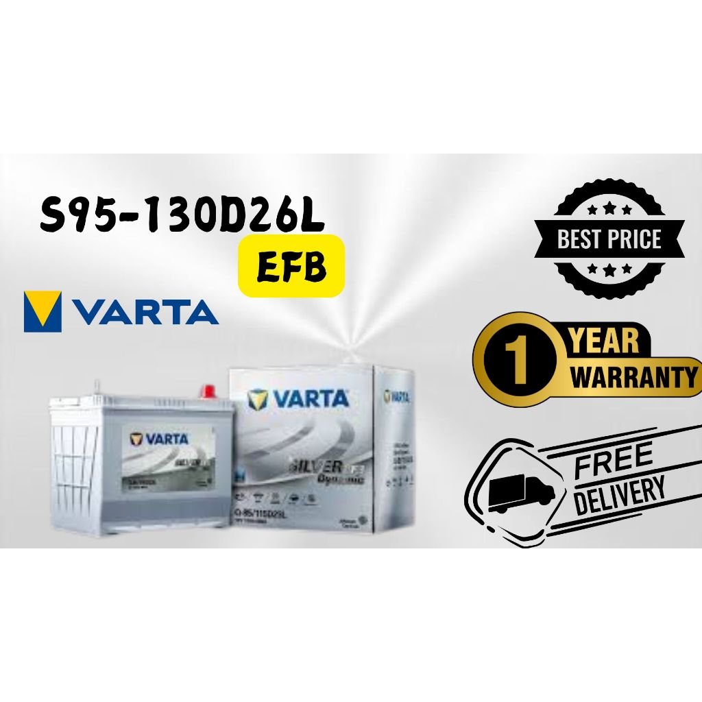 (Installation Included)Car Battery Bateri Kereta VARTA S95/130D26L NISSAN SERENA /TOYOTA ...
