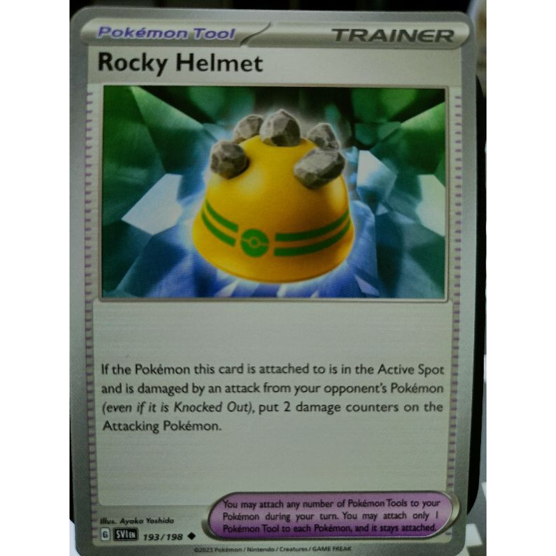 POKEMON TCG:ROCKY HELMET 193/198 SV1 | Shopee Malaysia