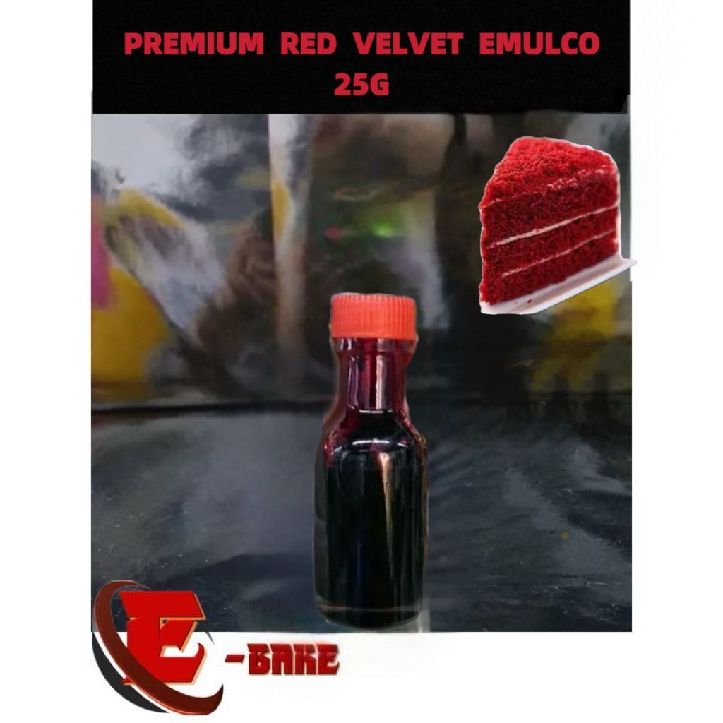 RED VELVET EMULCO PREMIUM 25G | PERASA RED VELVET PREMIUM BERWARNA 25G ...