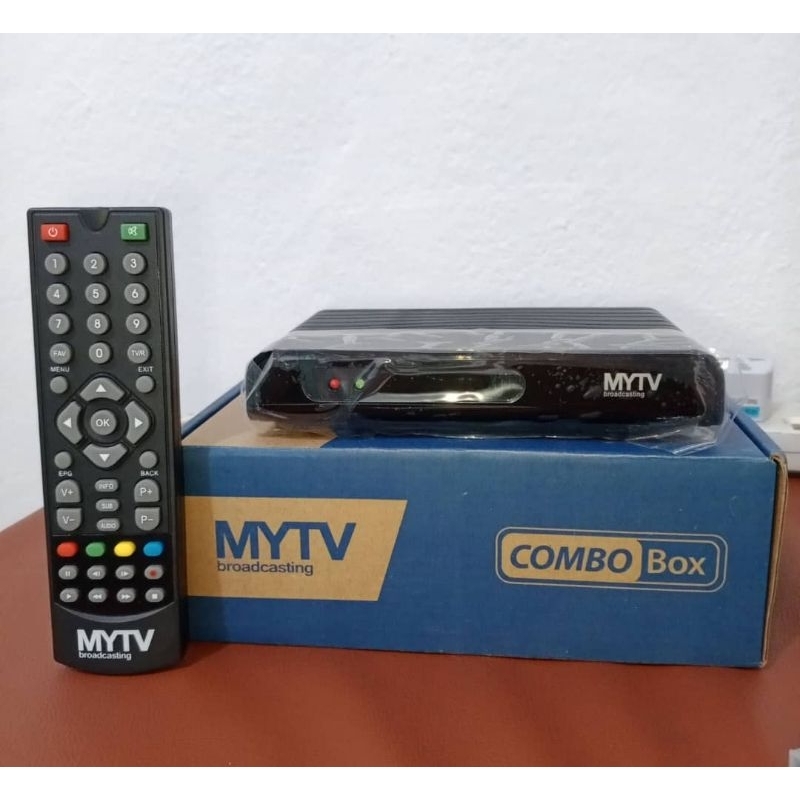 myTV decoder combo S2+T2 original set free antenna siaran digital TV ...
