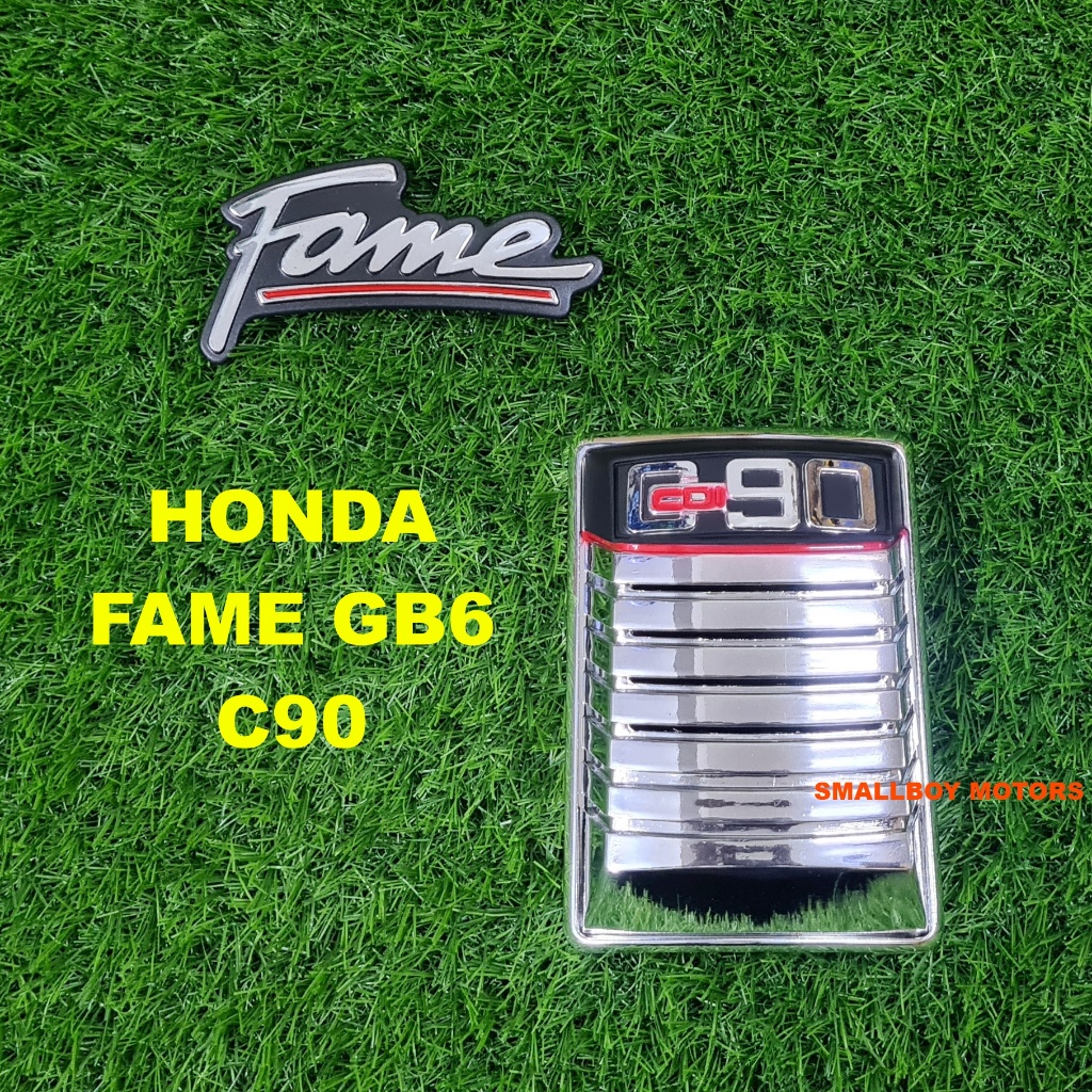 HONDA FAME GB6 C90 LOGO EMBLEM LAMBANG DEPAN FRONT PANEL HORN COVER SET ...