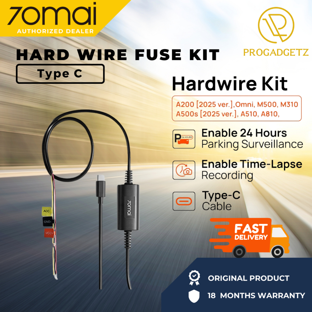 70mai Hardware Kit Hard Wire Fuse Kit (Type-C) UP03 | Shopee Malaysia