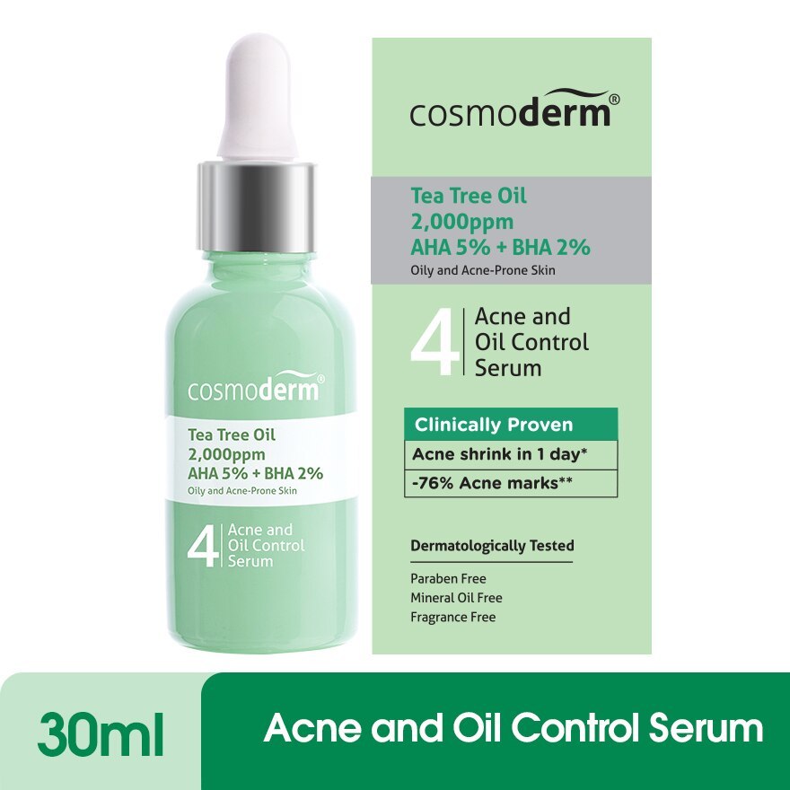 COSMODERM TEA TREE OIL CONTROL SERUM 10ML | Shopee Malaysia