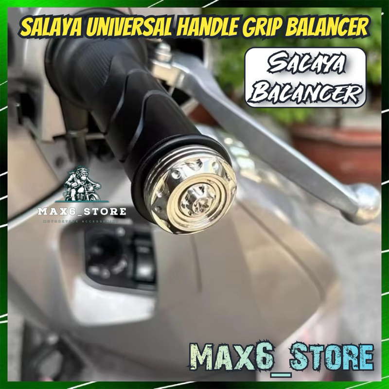 SALAYA UNIVERSAL MOTORCYCLE HANDLE BALANCER CNC CHROME Y15 Y16 RSX RS ...