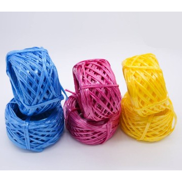 Thick Plastic Raffia String / Rope / Tali Rafia Plastik Kasar | Shopee ...