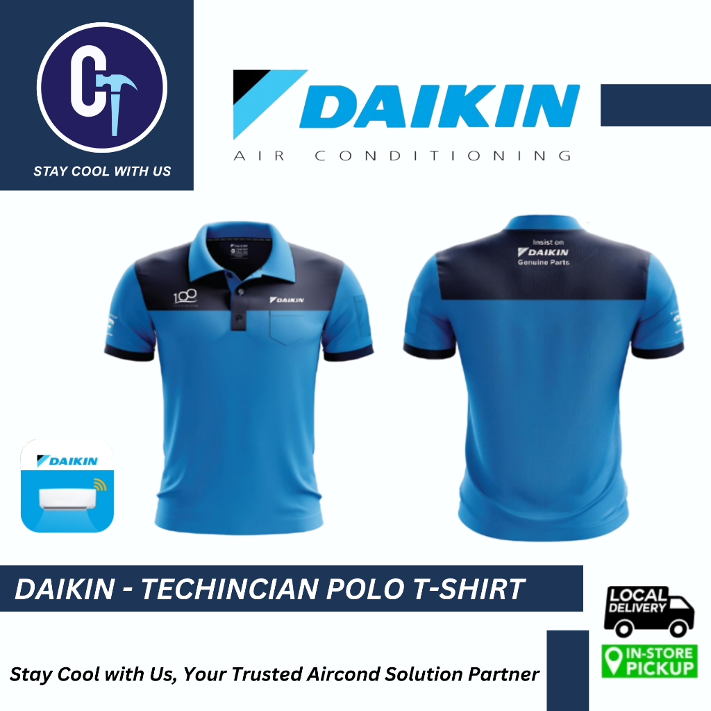 DAIKIN - Aircond Technician Polo T-SHIRT 100th Year Anniversary ...