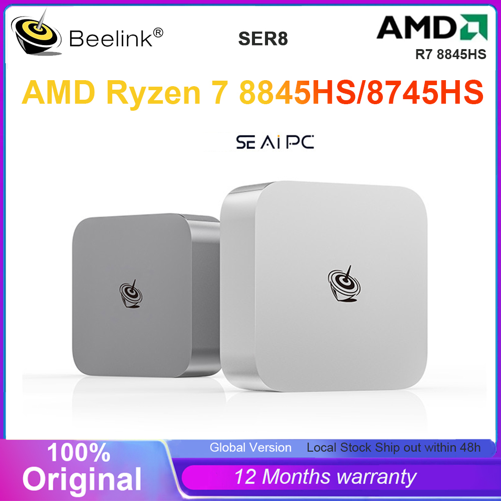 Beelink SER8 AMD R7 8845HS 8745HS Mini PC Windows 11 DDR5 32GB 1TB SSD ...