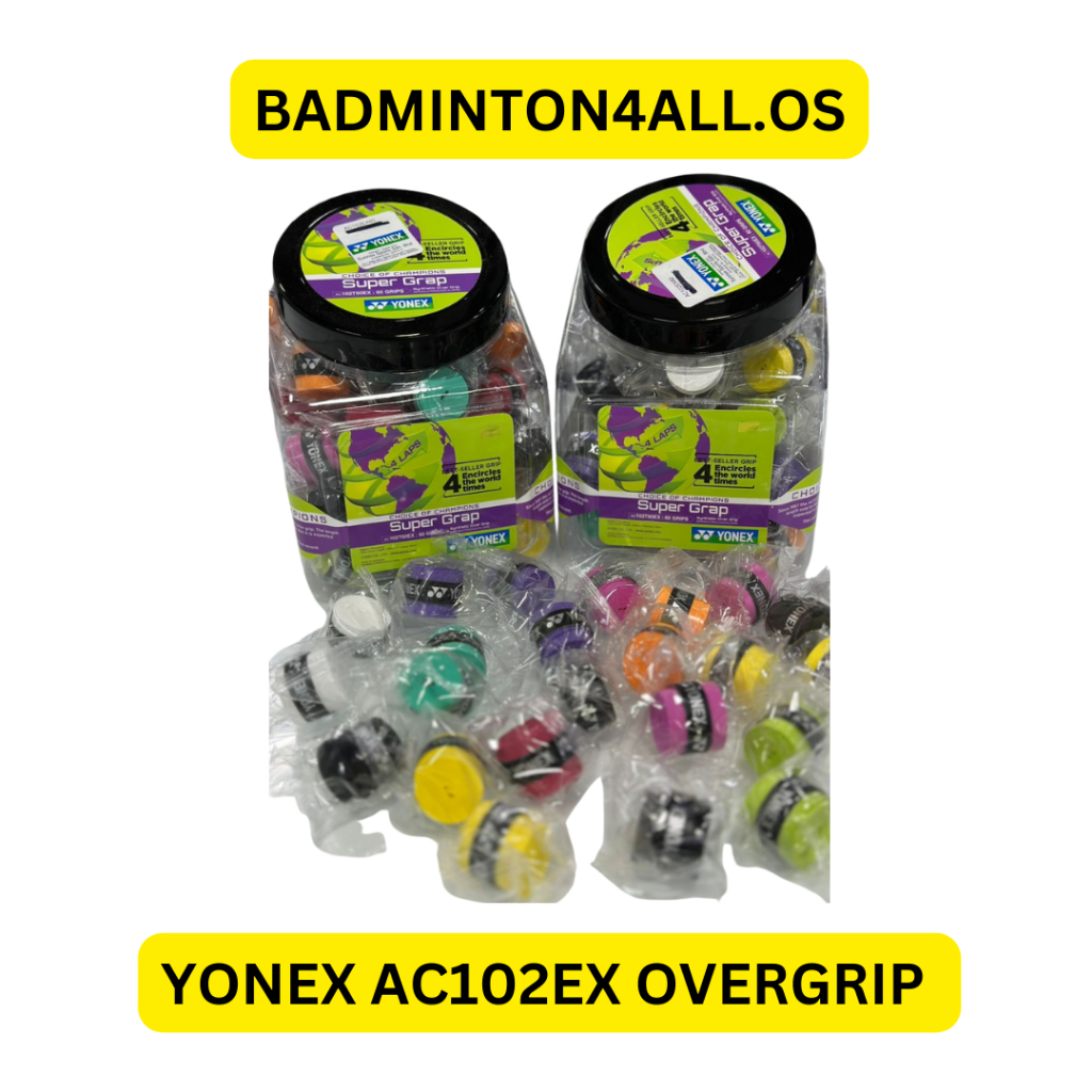 YONEX AC102EX OVERGRIP (100% ORIGINAL FROM SUNRISE MALAYSIA) | Shopee ...
