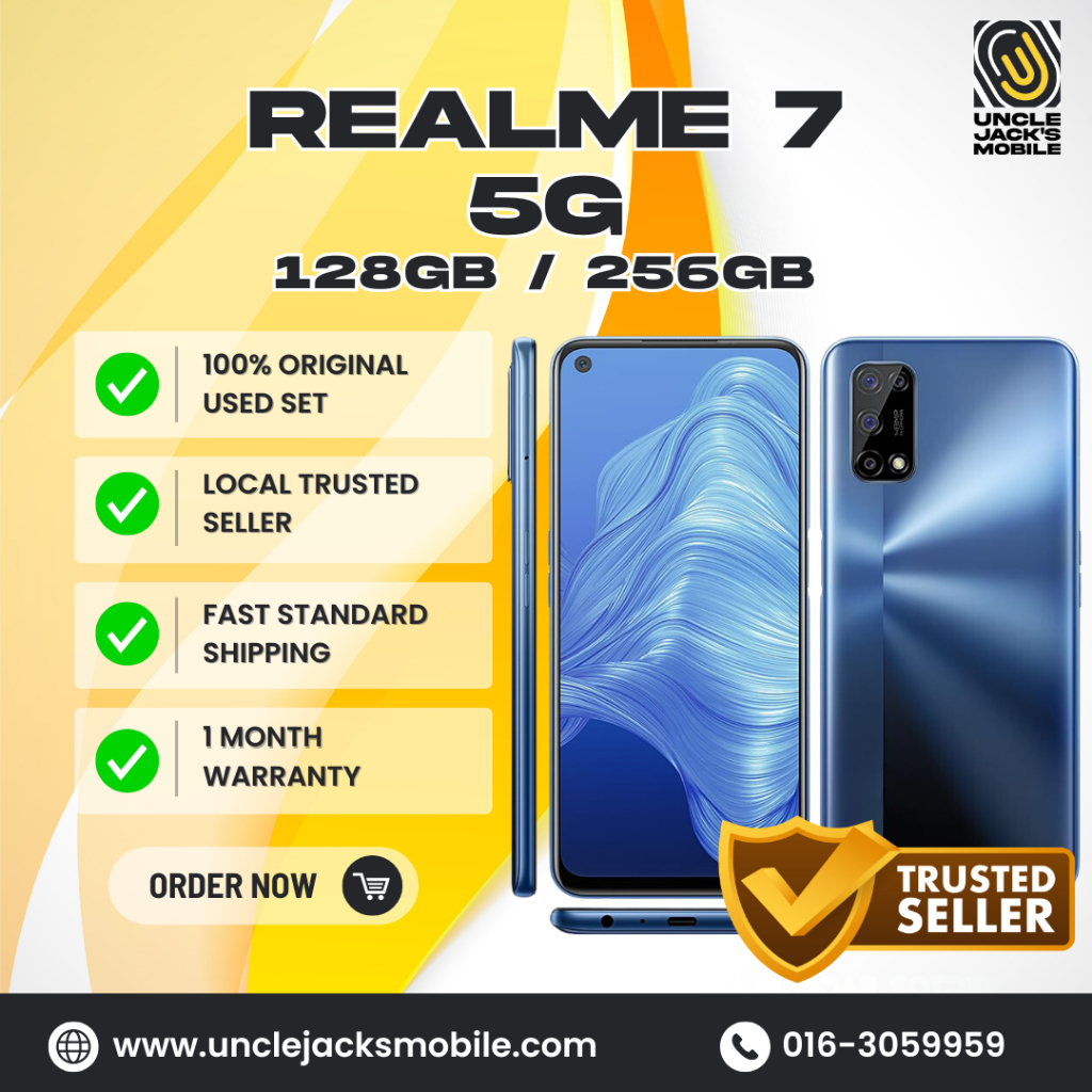 REALME 7 5G (8GB+128GB / 256GB) | USED LIKE NEW | CONDITION GRADE A+ ...