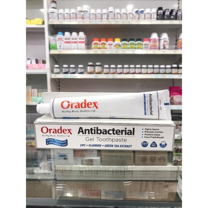 Oradex Antibacterial Gel Toothpaste 120g (untuk mulut berbau ...