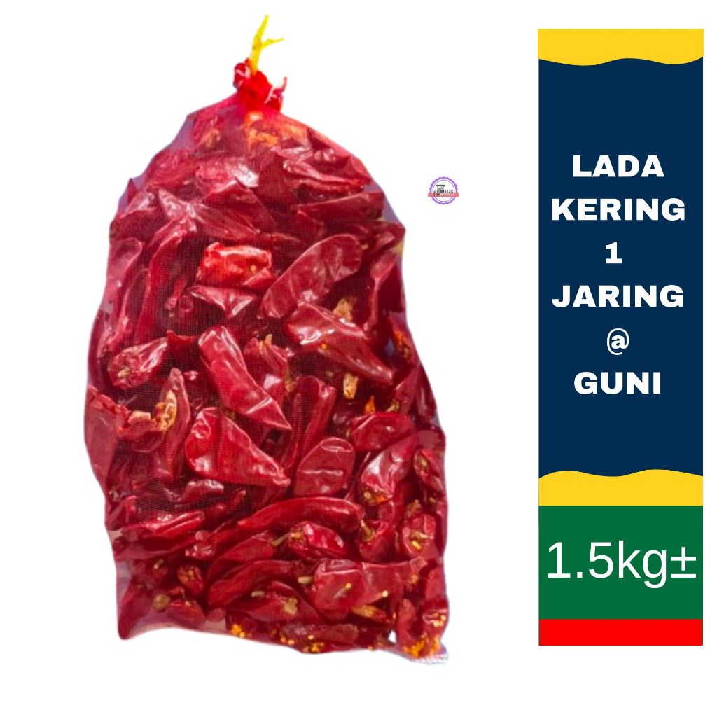 1 Guni @ Jaring Lada/Cili Kering Gemuk Tak Pedas (1.5KG ± lebih kurang) | Shopee Malaysia