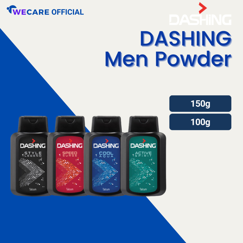 Dashing Men Talcum Powder (100g / 150g) - 4 Variants | We Care | Shopee ...