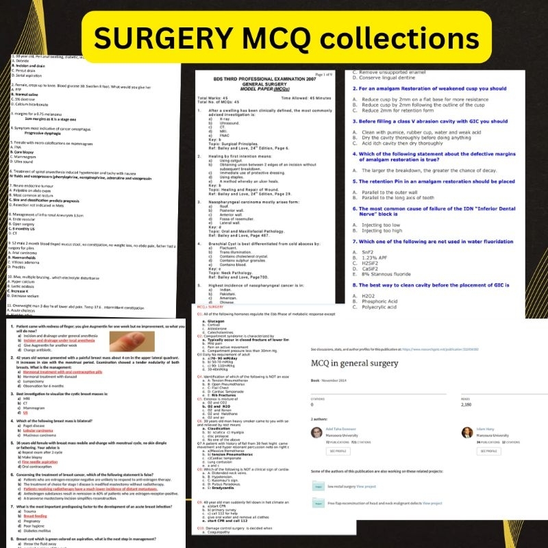 Surgery MCQ COLLECTIONS (Google drive link) | Shopee Malaysia