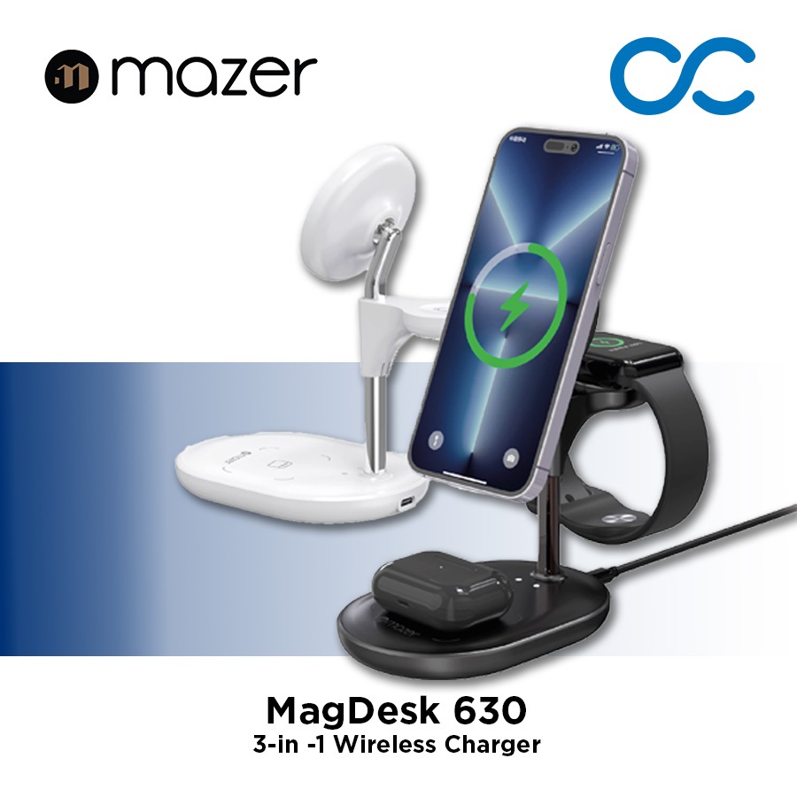 MAZER MagDesk 630 3-in -1 Wireless Charger | Shopee Malaysia