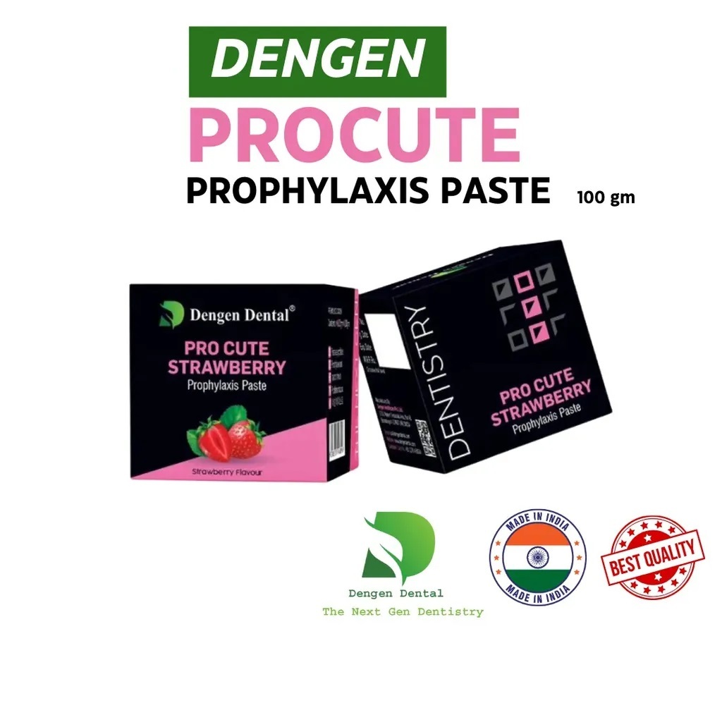DENGEN PROCUTE - Pumice Based Prophylaxis paste (100gm) Strawberry ...