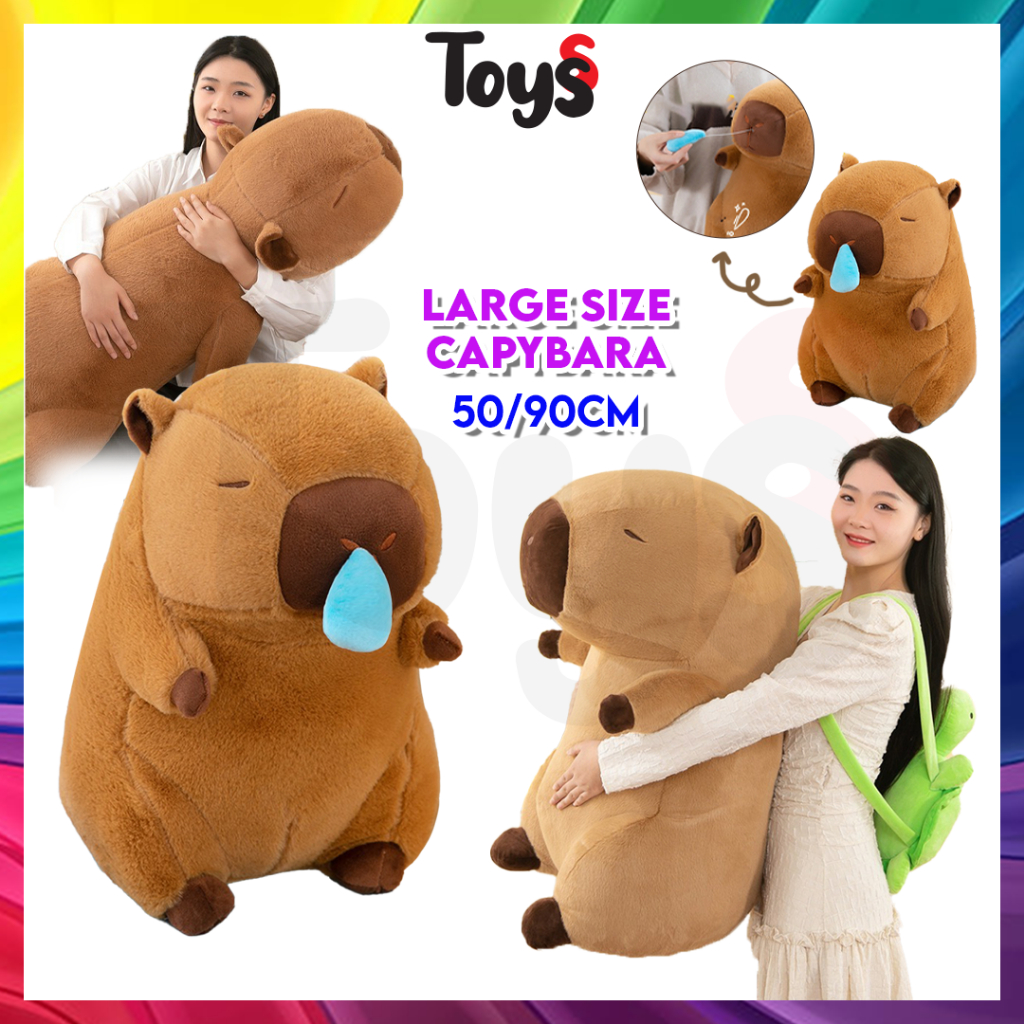 Toyss Large Capybara Plush Capibara Plushie Big Plushie Pillow Stuffed ...