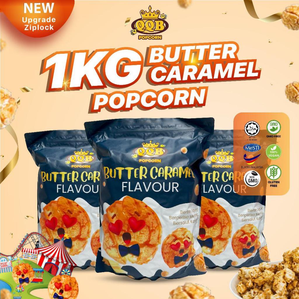 1000g Butter Caramel Popcorn /Fully Coated Mushroom Popcorn /HALAL ...