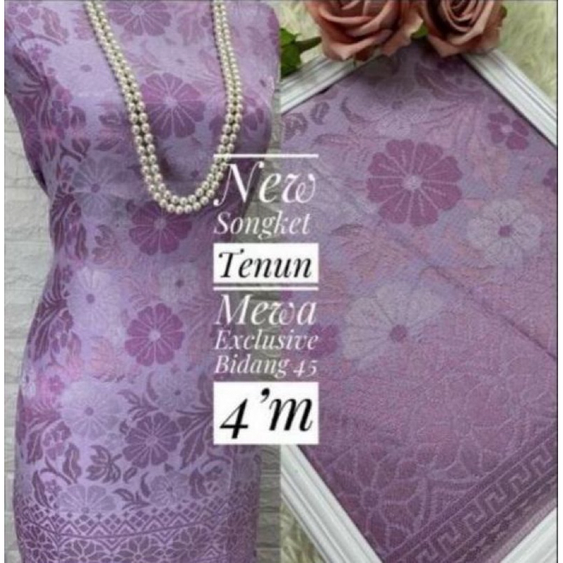 songket tenun bunga penuh exclusive | Shopee Malaysia