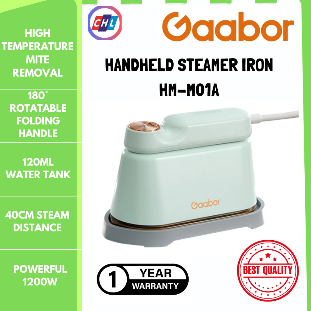 GAABOR HANDHELD STEAMER IRON 1200W HM-M01A - 1 YEAR WARRANTY MALAYSIA ...