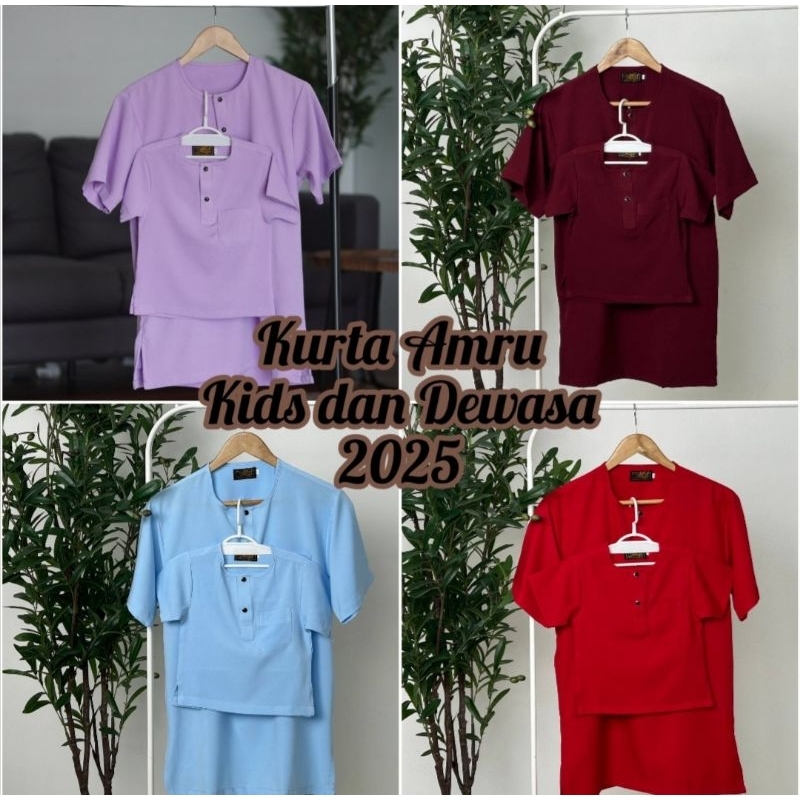 Kurta Dewasa Amru.Kurta raya Dewasa 2025 | Shopee Malaysia