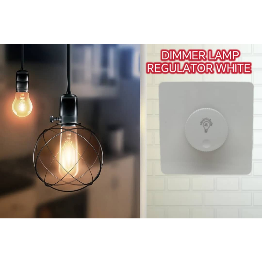 Dimmer lamp regulator white control switch button rotary adjustable ...