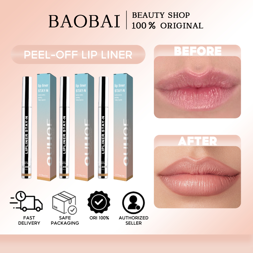 OUHOE Peel-off Lip Liner Mousse Lip Pencil Lip liner Plumping Lip Liner ...