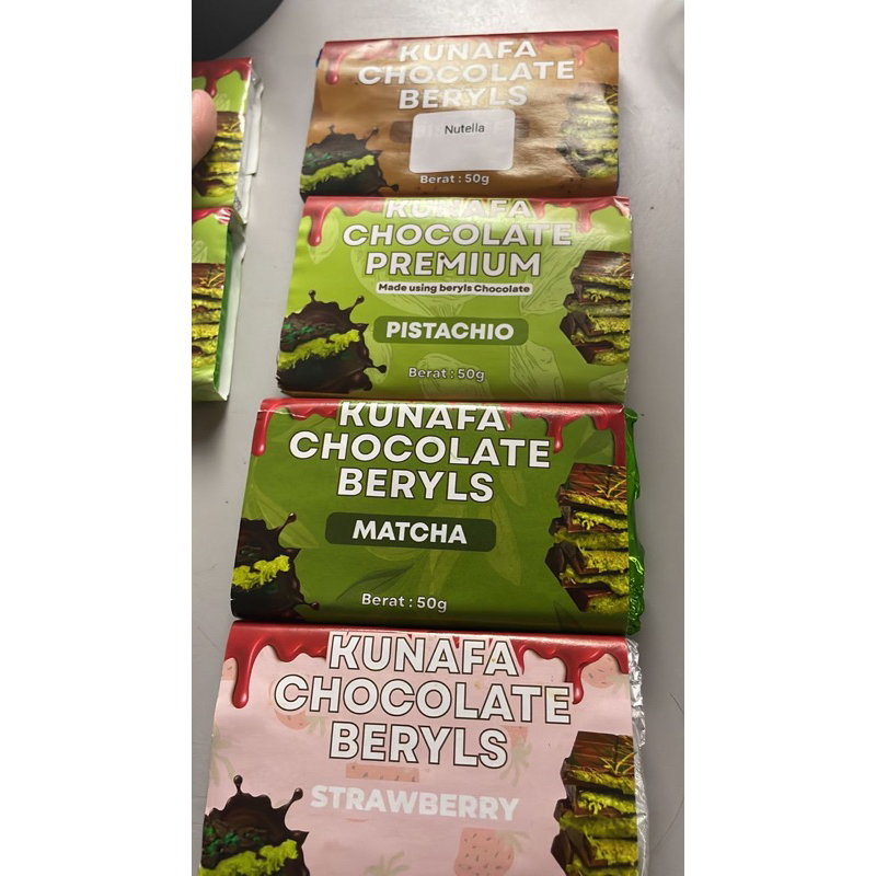 Kunafa 4 Pcs Flavour ( Matcha , Pistachio , Strawberry , Nutella ...