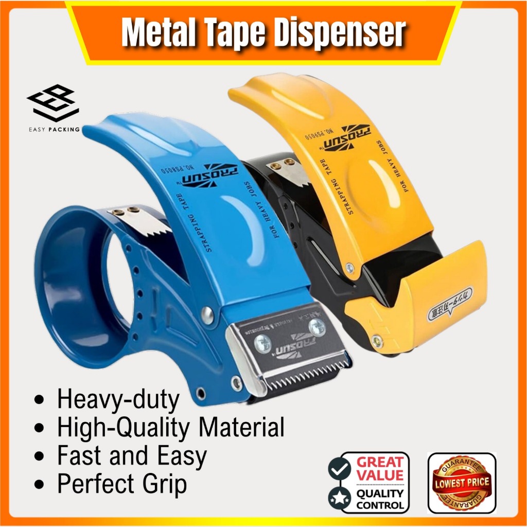 Prosun Opp Tape Dispenser Heavy Duty Tape Cutter Metal Tape Dispenser ...
