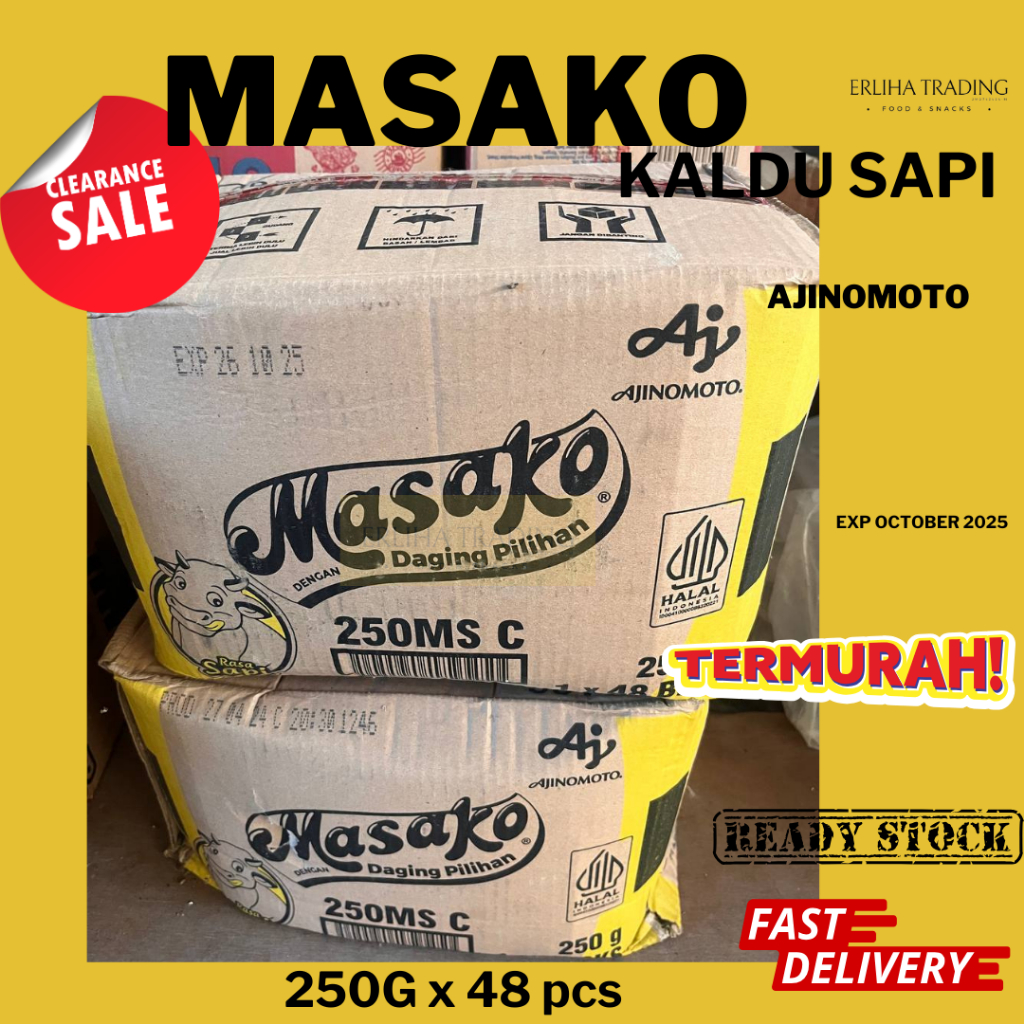 MASAKO KALDU SAPI 250 GRAM MASAKO DAGING AJINOMOTO KOTAK BESAR ISI 48 ...