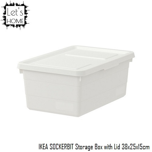 [Let's HOME] 𝗜𝗞𝗘𝗔 SOCKERBIT Storage Box with Lid 38x25x15cm | Shopee ...
