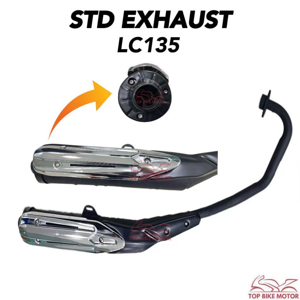 YAMAHA LC135 EXHAUST PIPE LC135 NEW V1 V2 V3 V4 V5 V6 V7 4S 5S 28MM EKZOS PAIP STANDARD SIZE ...