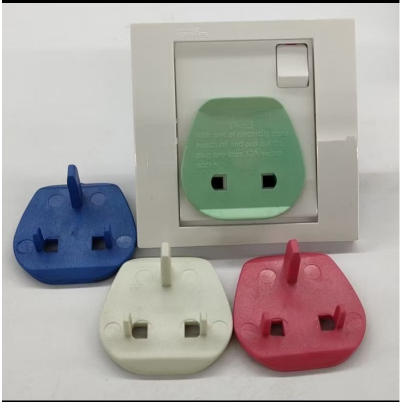 New Malaysia Ready stock plastic13A plug 3pcs 1set 2 key 2 pin ...