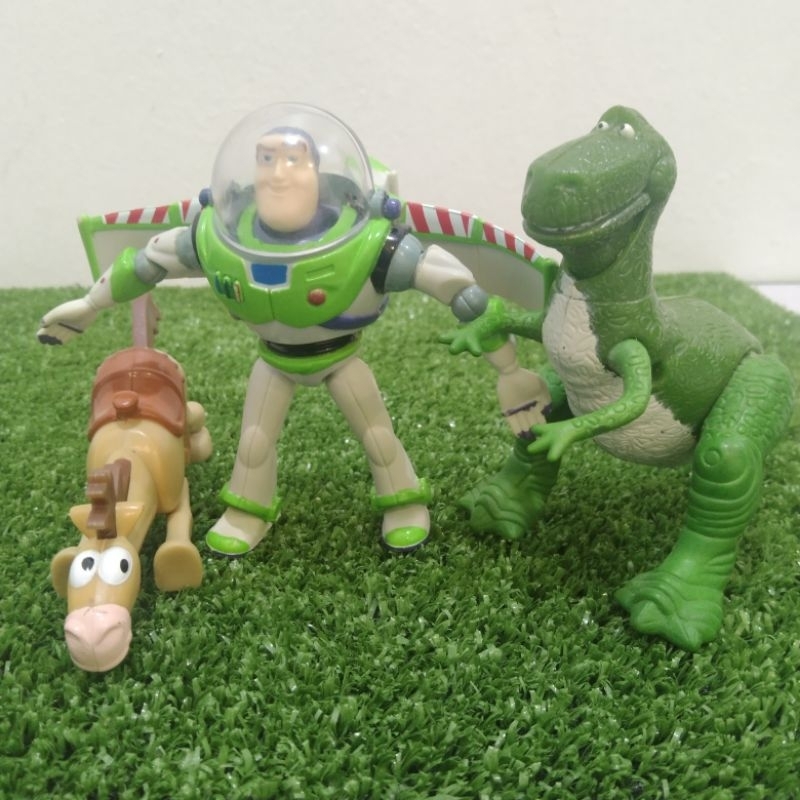 TOY STORY BUZZ LIGHT-YEAR, Donkey & REX 3PCS/PACK RM25 PREMIUM PRELOVED ...