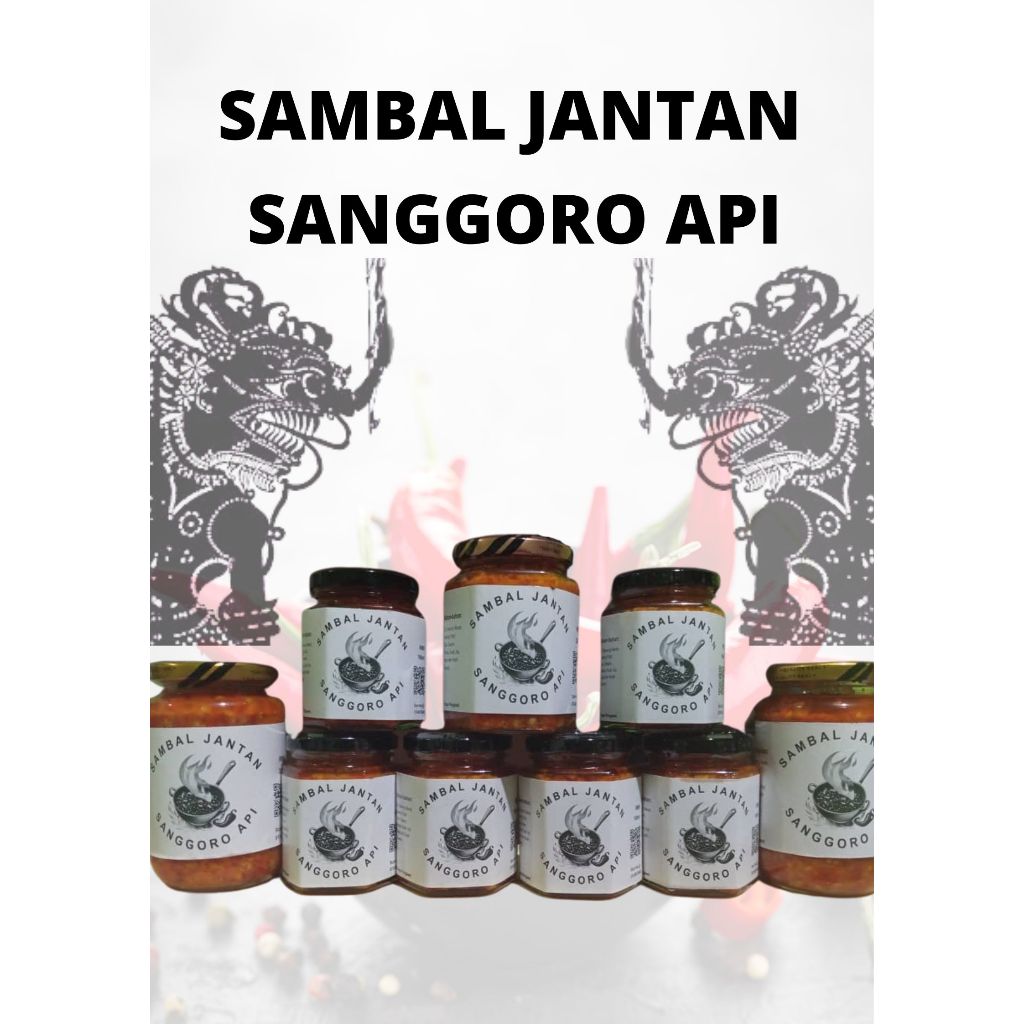 Sambal Jantan Sanggoro Api Pedas Padu 180g (freshly made after ordering ...