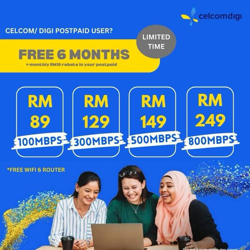 🔥 Celcom Digi Fibre🔥 | Shopee Malaysia