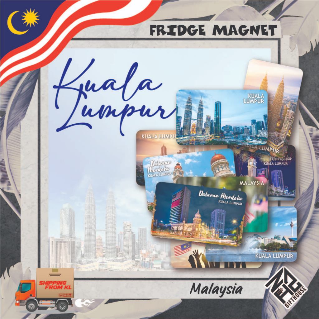 Malaysia Kuala Lumpur/KLCC/Dataran Merdeka Gift Souvenir Magnet Peti ...