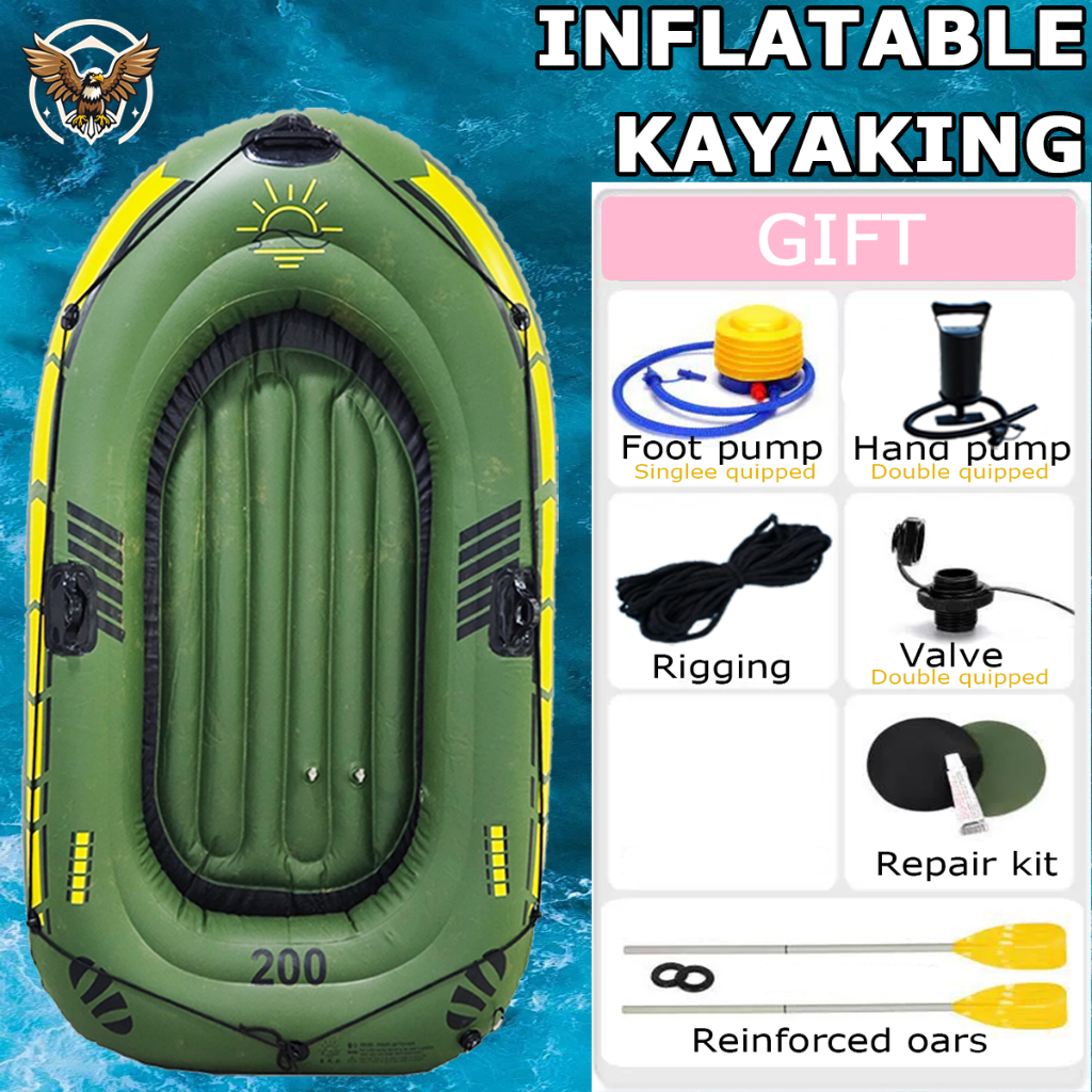 🔥BEST BUY🔥Perahu Kembang 2-Kişi TEBAL 0.5mm Bot Kembang Fishing ...