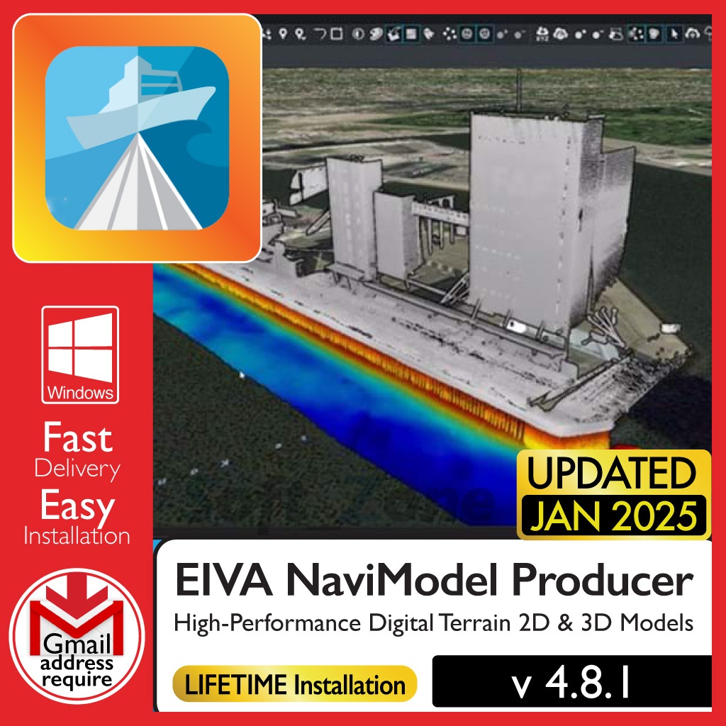 EIVA NaviModel Producer 4.8.1 - High-Performance Digital Terrain 2D ...